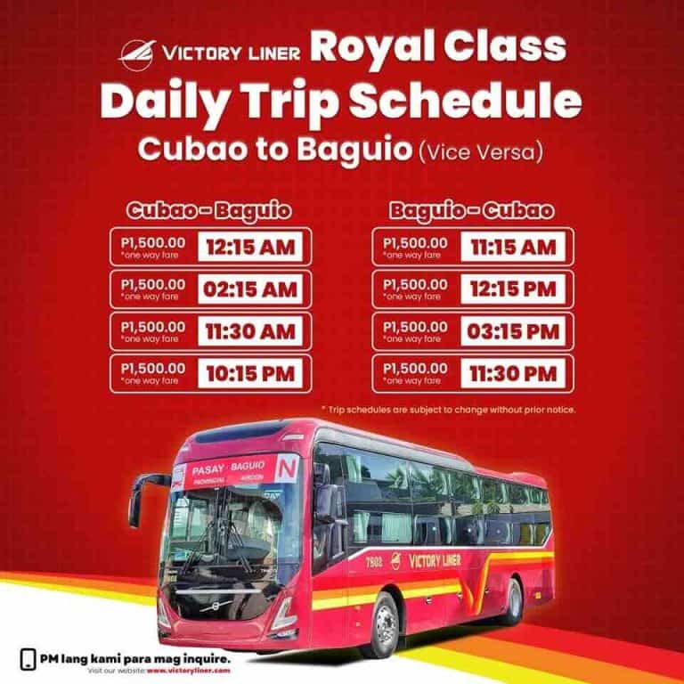 2025 MANILA to BAGUIO Bus Schedules & Operators - Philippine Beach Guide