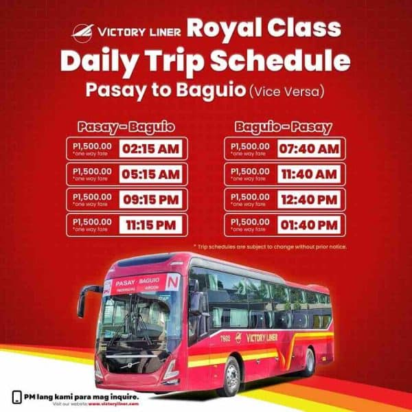 2025 MANILA to BAGUIO Bus Schedules & Operators - Philippine Beach Guide