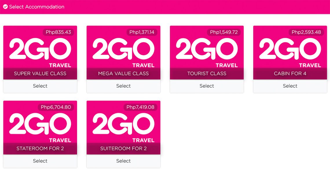 2GO MANILA to BACOLOD - Ferry Schedules & Fares - Philippine Beach Guide