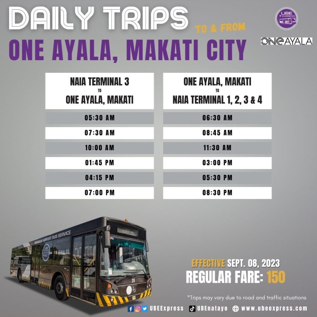 2025 UBE Express P2P Bus Routes, Fares & Schedules - Philippine Beach Guide