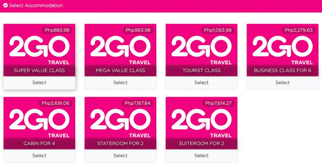 2GO MANILA to TAGBILARAN (Bohol) - Ferry Schedules & Fares - Philippine ...