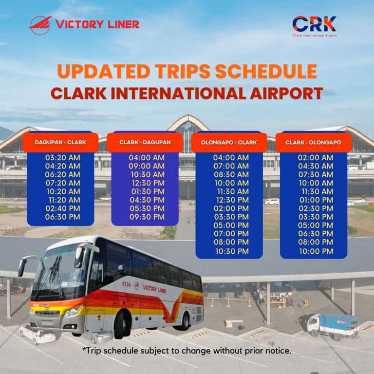 2024 CLARK AIRPORT Bus Guide - Routes & Schedules - Philippine Beach Guide