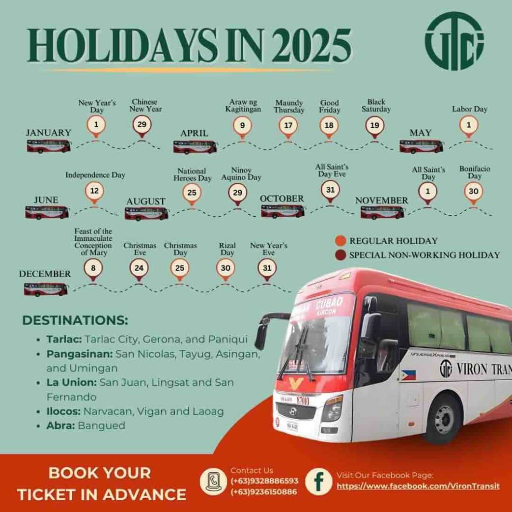 2025 MANILA to ILOCOS (Laoag and Vigan) Bus Schedules & Fares ...
