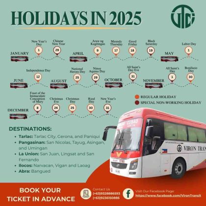 2025 MANILA to ILOCOS (Laoag and Vigan) Bus Schedules & Fares ...