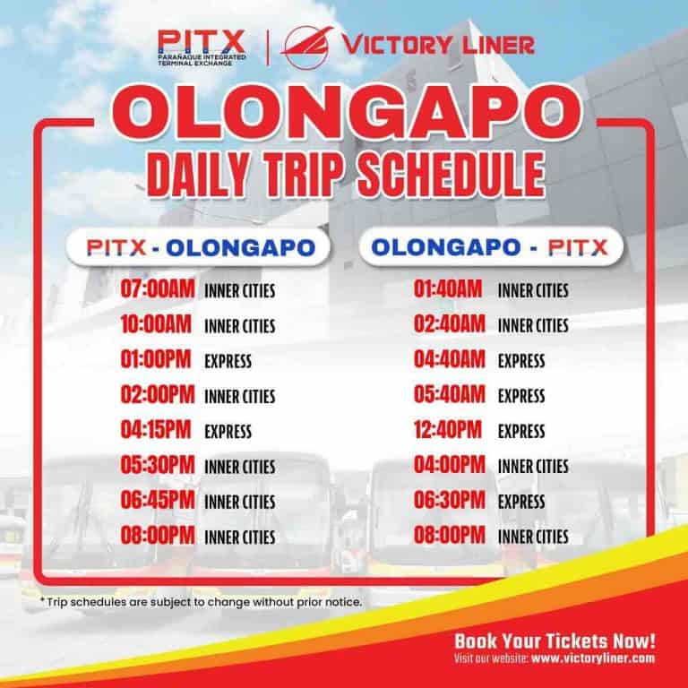 2025 MANILA to ZAMBALES Bus Schedules & Fares - Philippine Beach Guide