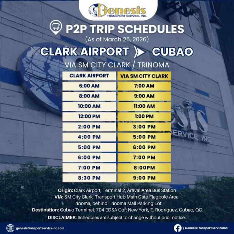 2026 CLARK AIRPORT Bus Guide: Routes, Fares & Schedules - Philippine ...