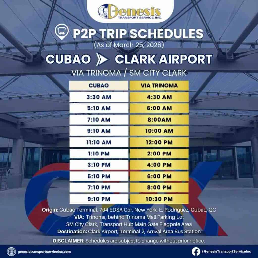 2026 CLARK AIRPORT Bus Guide: Routes, Fares & Schedules - Philippine ...